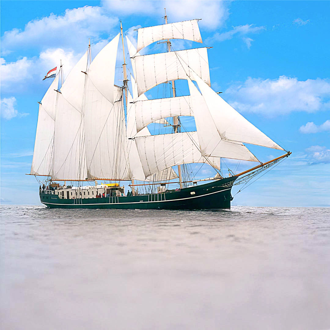 Tall Ship Barquentine - Kampen, Netherlands - Ship Stays