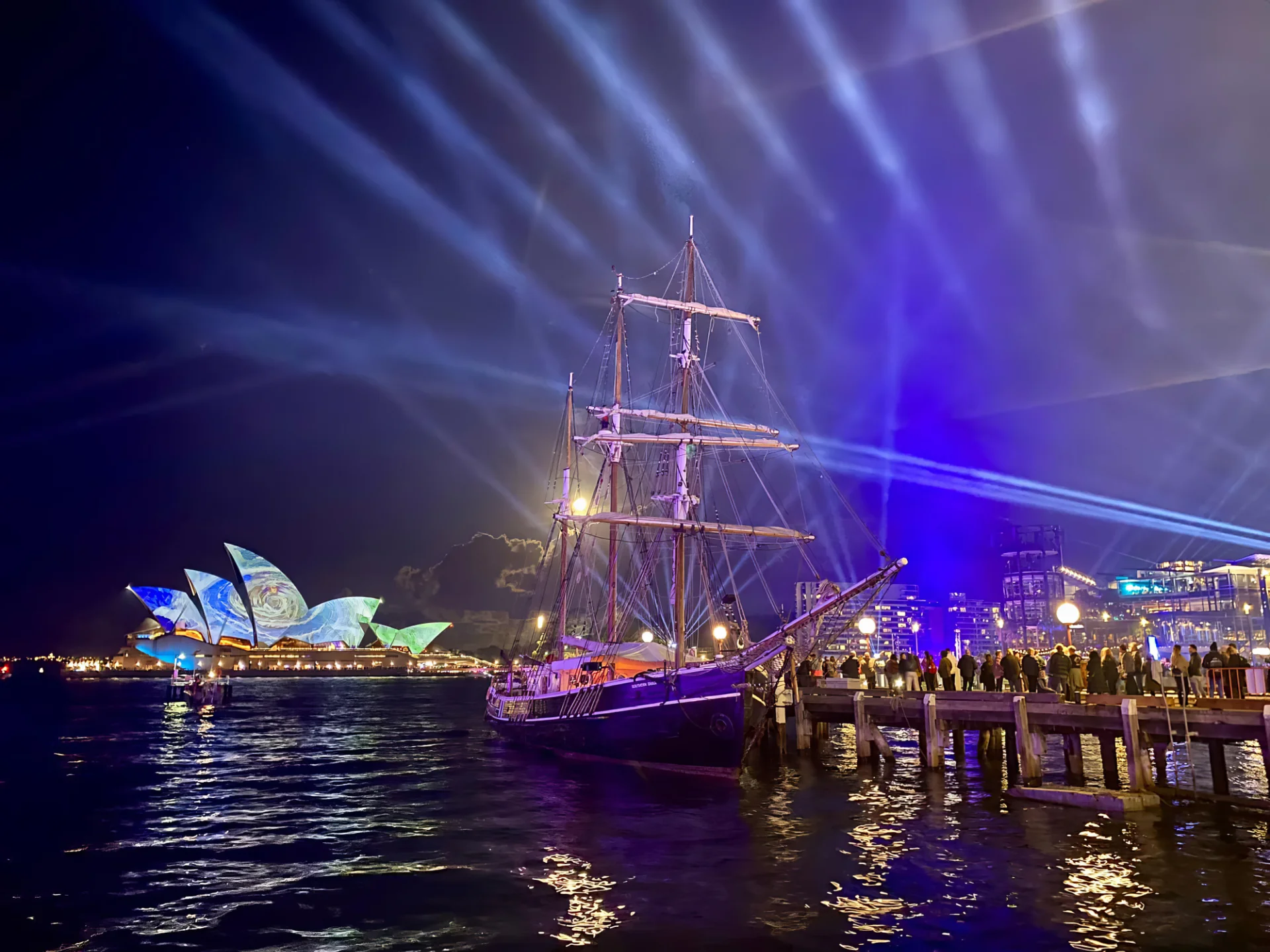Tall Ship Brigantine - Sydney, Australia - Ship Stays Ship Stays